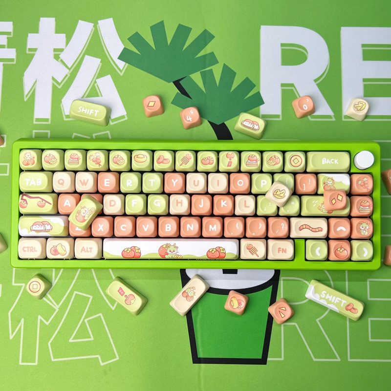 keycap ไทย gmk keycap work egg keycaps คลาส MOA Wan Persimmon Ruyi ...