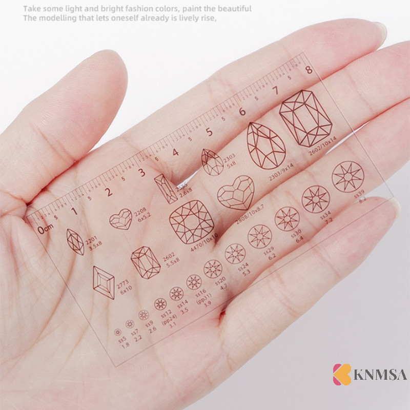 Knmsa] 2 ชิ้น Nailnake Nintendo Clear Soft Ruler Transparent Card Scale ...