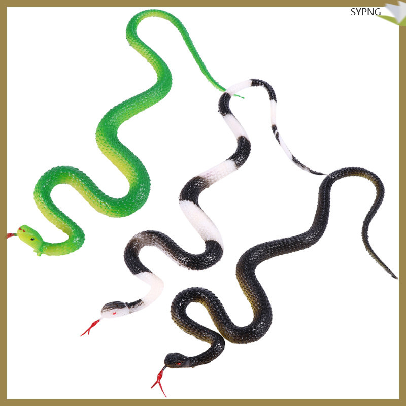 งูรูปแกะสลัก Rain Snakes ของเล่นยางนุ่มเหมือนจริง Party Trick ของเล่น ...