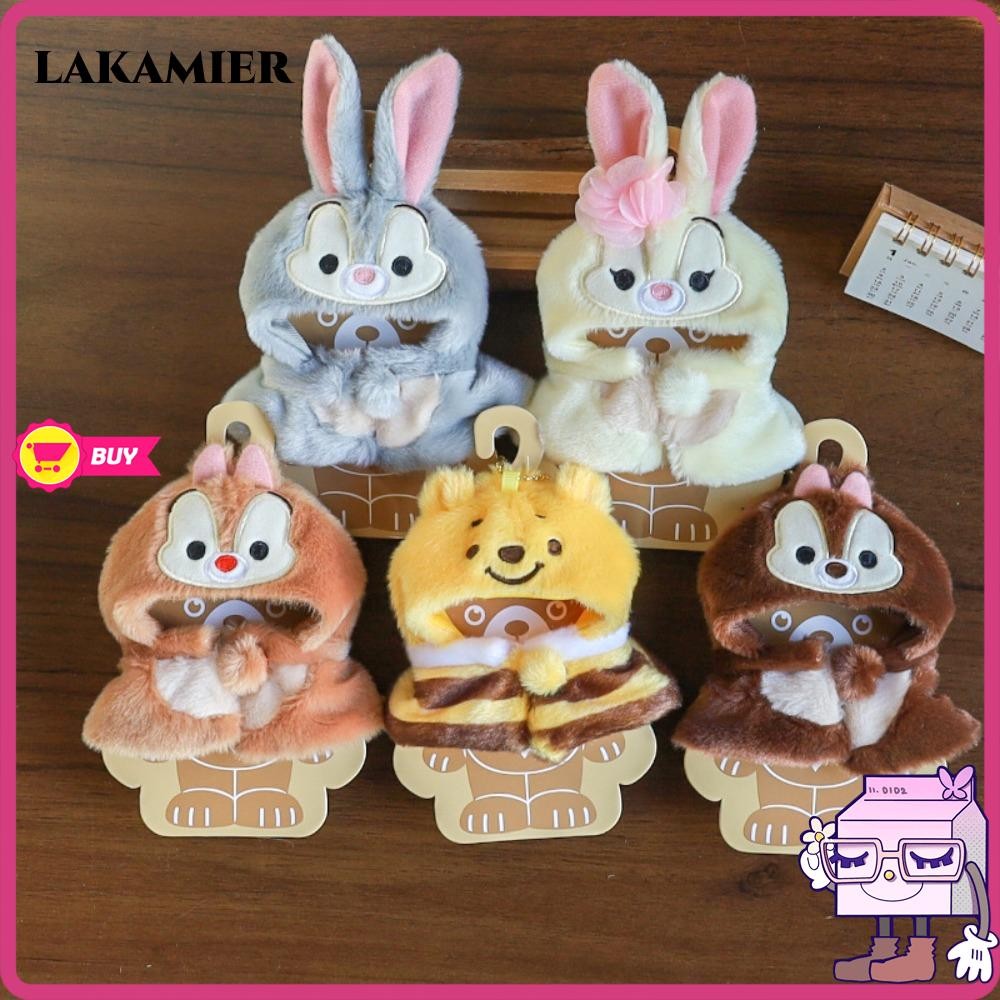 Lakamier Labubu เสื้อผ้าตุ๊กตา, ตุ๊กตานุ่มขนาด 10 ซม., Kawaii Chip n ...