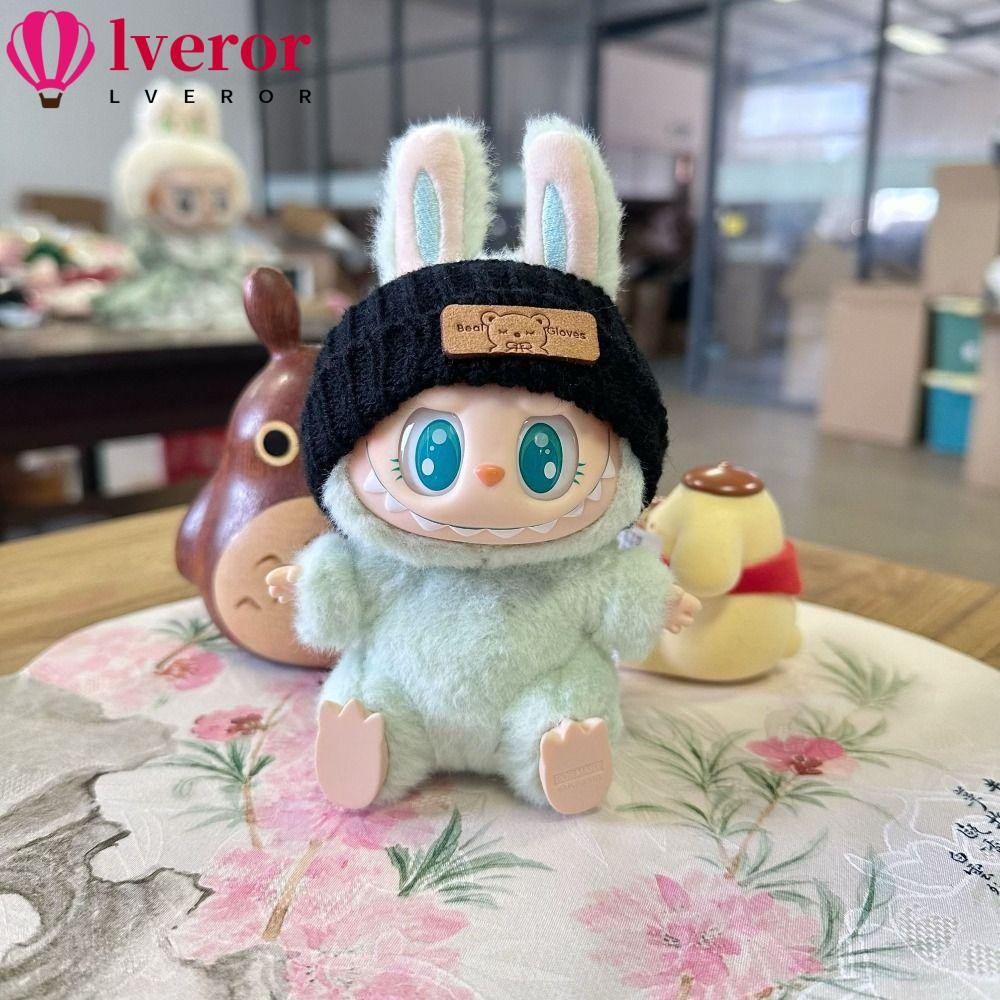 Lveror LABUBU ผ้าพันคอ,ตุ๊กตาอุปกรณ์เสริม Hand-made LABUBU หมวก, DIY ถักของเล่นเด็กหลายสไตล์ ...