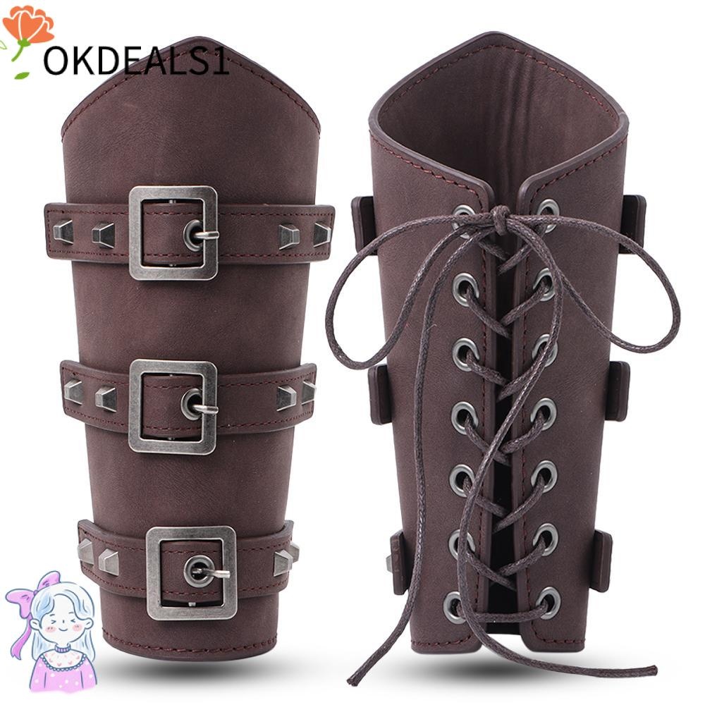 Dealshop 1PC Gauntlet สายรัดข้อมือ,คอสเพลย์ Props Buckle Bracers Arm ...