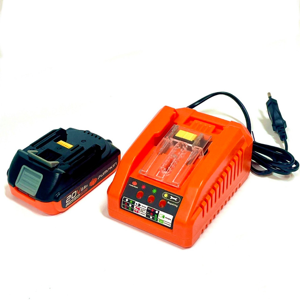 แบตเตอรี่ 2.0Ah P20 พร้อมแท่นชาร์จ PUMPKIN X-plus ( 50263 + 50265 ...