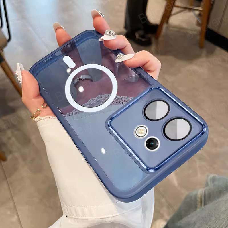 Infinix ZERO 30 4G X6731B เคสโทรศัพท์วงกลมแม่เหล็กชาร์จไร้สาย TPU ...