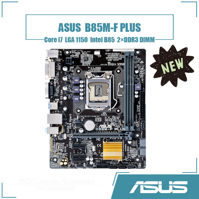 [ใหม่] Asus B85M-F PLUS เมนบอร์ด LGA 1150 2xDDR3 DIMM Adopting Intel ...