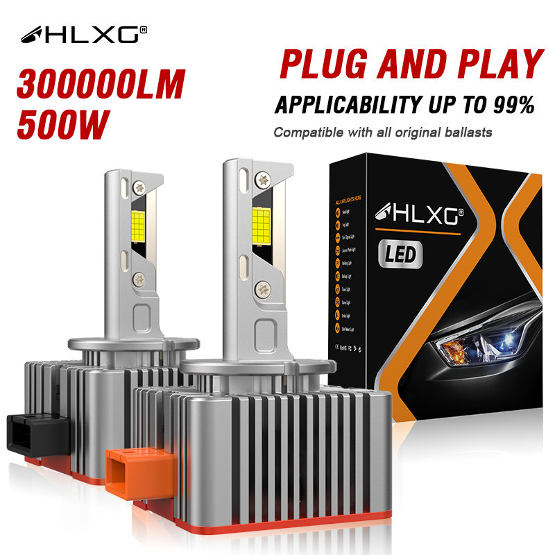 D1s D3S LED ไฟหน้า D3S D2S D4S D4R D8S D1R D2R D3R Super Turbo LED 30000LM CSP ชิป 6000K สีขาว ...