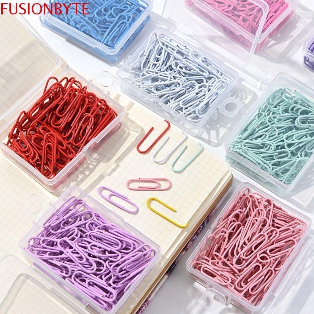 Fusionbyte คลิปหนีบกระดาษโลหะ 50 ชิ้น, คลิปบุ๊คมาร์คโลหะผสมสร้างสรรค์, ที่ใส่แฟ้ม Binding สี ...