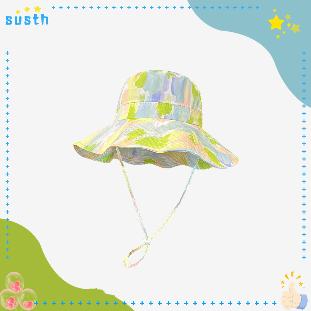 หมวกชาวประมง SUSTH, หมวกกันแดดปีกใหญ่ฤดูร้อน, ชนิดสายรัด Mint Manpo สี ...