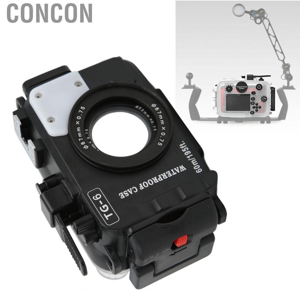 Concon เคสกันน้ำสำหรับกล้องใต้น้ำลึก 60 ม. สำหรับ Olympus TG6 Digital ...