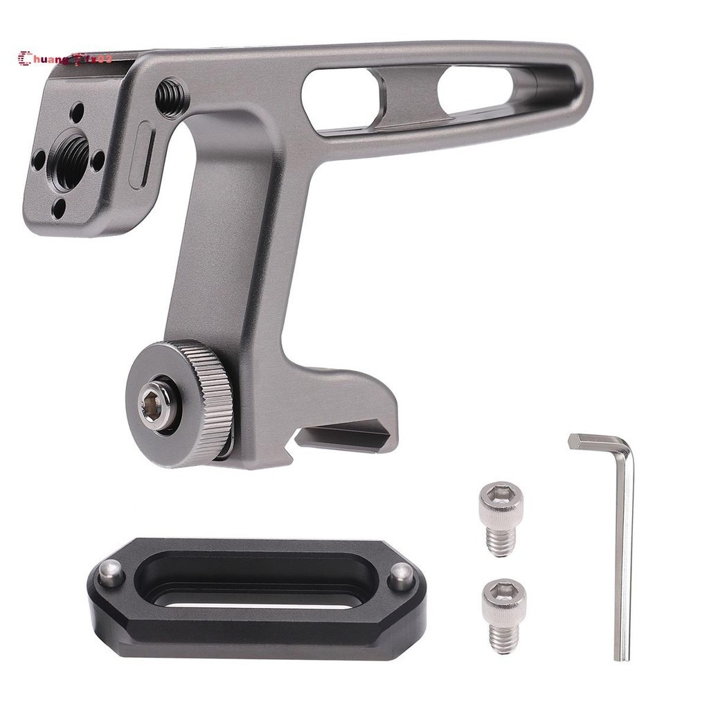 Chuangtfx03Handle Cage Grip กล้อง DSLR พร้อมรองเท้าเย็นสําหรับไมโครโฟน ...