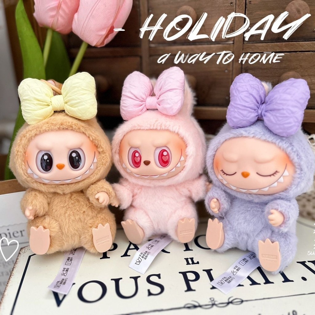 【พร้อมส่ง】POPMRT labubu macaron v2/v1 ชุด labubu macaron ชุดตุ๊กตา 15cm ...