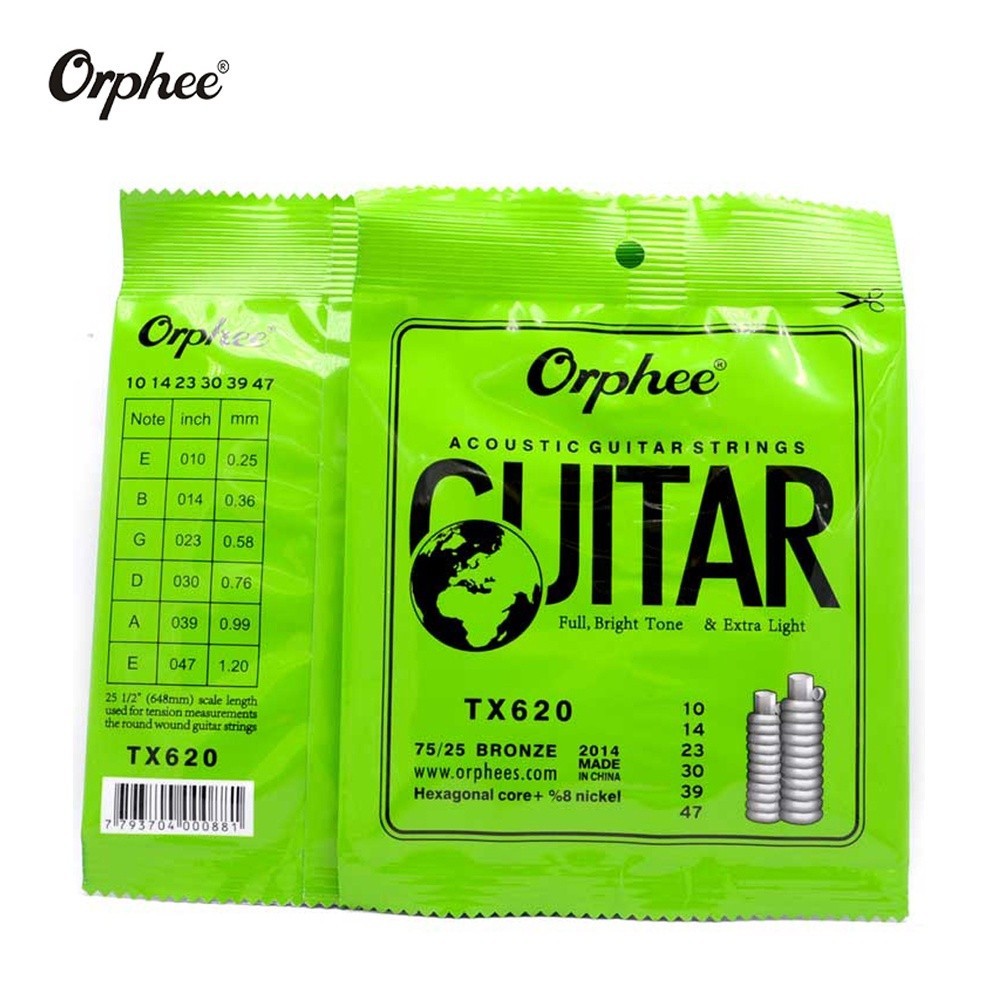 Orphee TX620 Acoustic Folk Guitar Strings Extra Light Strong Tightness ...