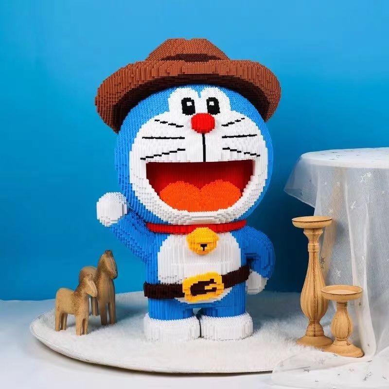 [Nobita Doraemon Cowboy Series] ของเล่นบล็อกตัวต่อเพื่อการศึกษาของแท้ ...