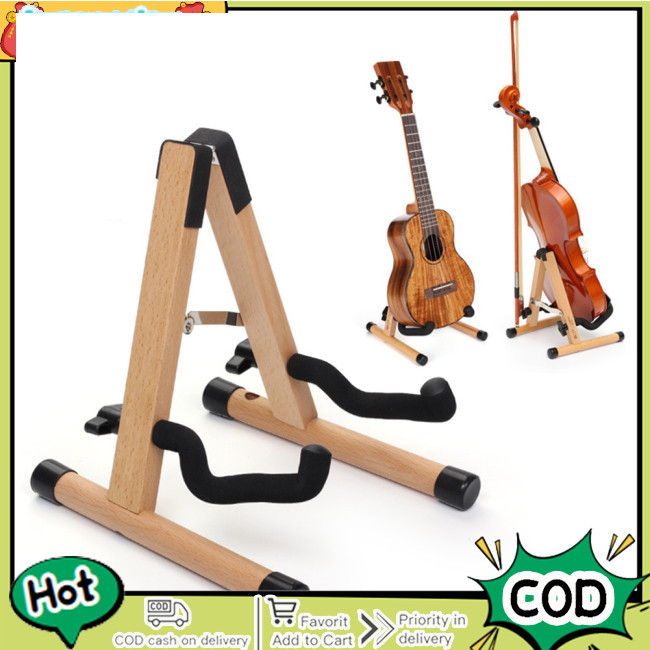 Ukulele Stand A-Frame Holder Bow Hole ไวโอลิน Display Rack เบาะโฟม ...
