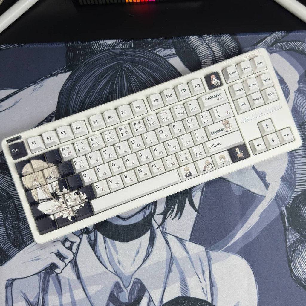Makima ญี่ปุ่น Keycap Cherry Profile PBT ห้าด้าน Dye Sublimation Keycap ...