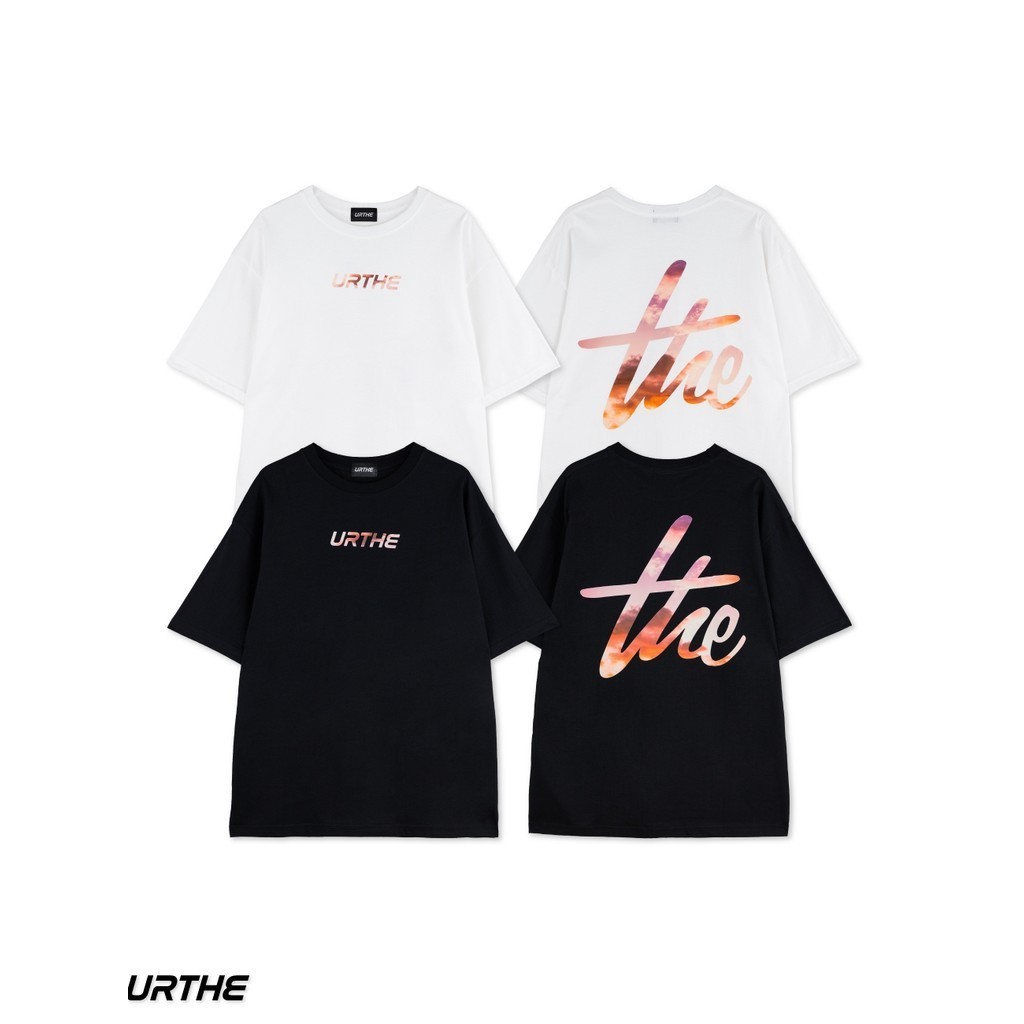 2024 URTHE - เสื้อยืด แขนสั้น พิมพ์ลาย Col. DFT BOX LOGOการจัดส่งที่รวดเร็ว | Shopee Thailand