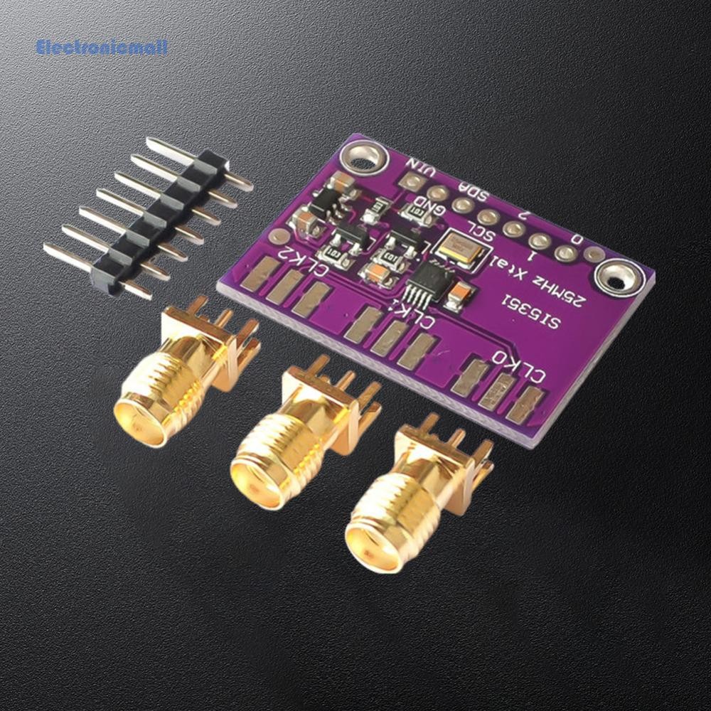 นาฬิกาเครื่องกําเนิดไฟฟ้า Breakout Board โมดูล 1 PC DC 3V-5V SI5351 I2C ...