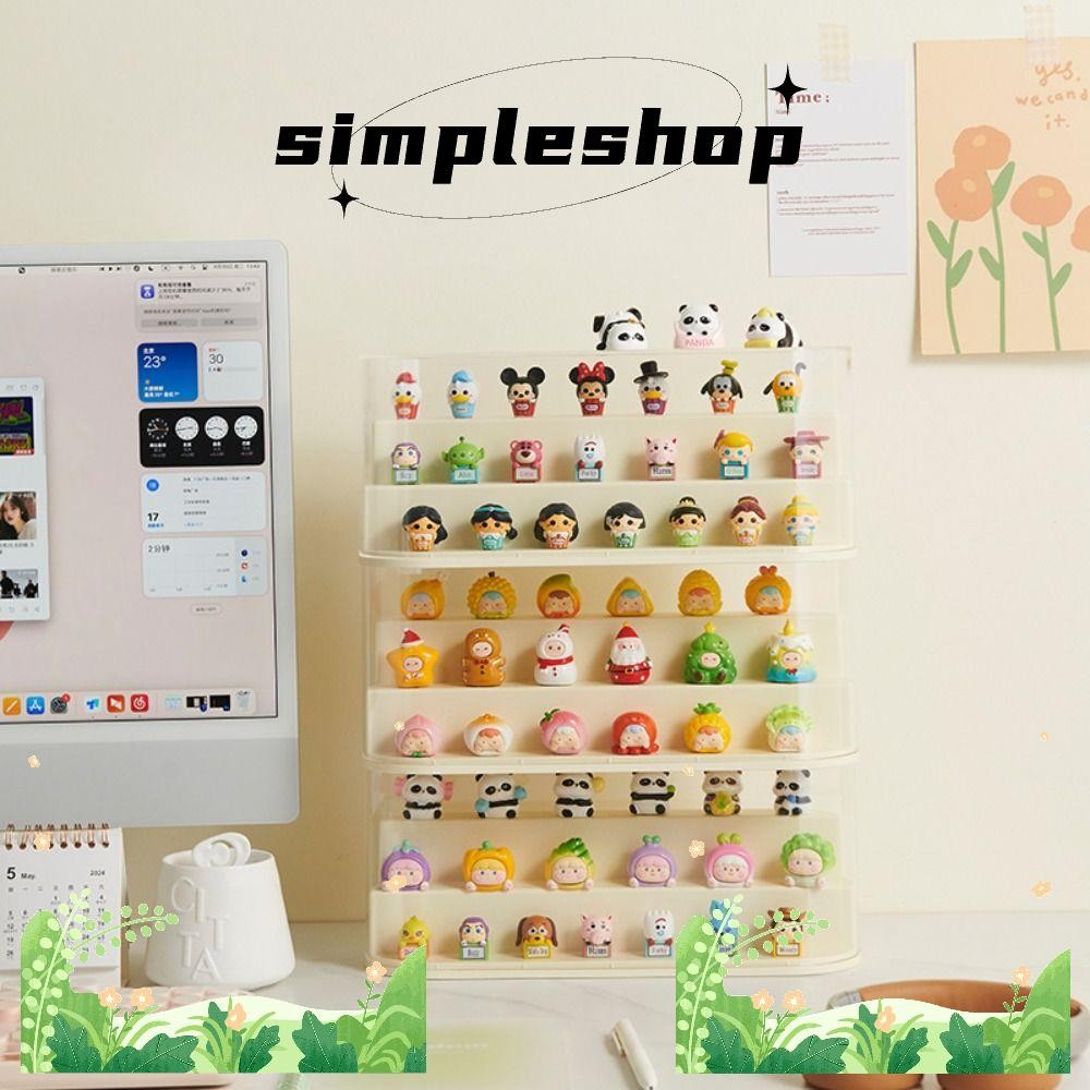 ตู้โชว์กล่อง SIMPLE Pop Mart, กล่องเก็บของจอแสดงผลฟิกเกอร์ Pop Mart แบบ ...