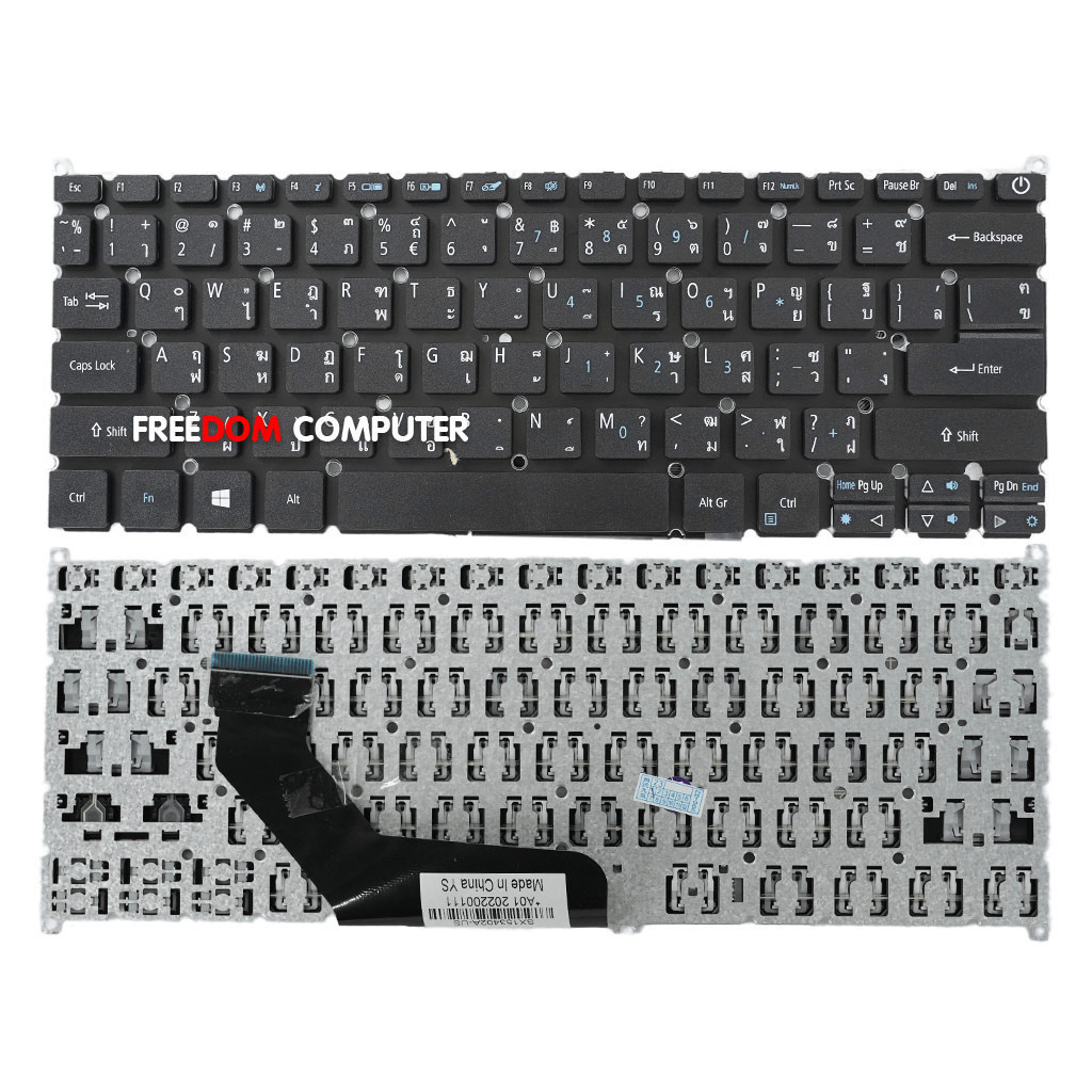 คีย์บอร์ด ACER SWIFT SF314-52 SF113-31 ไทย อังกฤษ KEYBOARD | Shopee ...