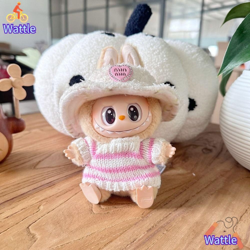 Wattle Labubu Sit Party Series เสื้อผ้าตุ๊กตา, 17 ซม.Labu DIY Labubu ...