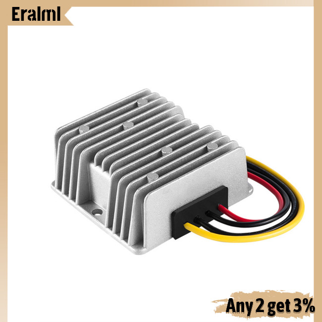 Emeralml Dc36v/48v To Dc13.8v 15a Dcเครื่องปรับแรงดันไฟฟ้าIp68กันน้ําอลูมิเนียมเปลือกป้องกันฟังก ...