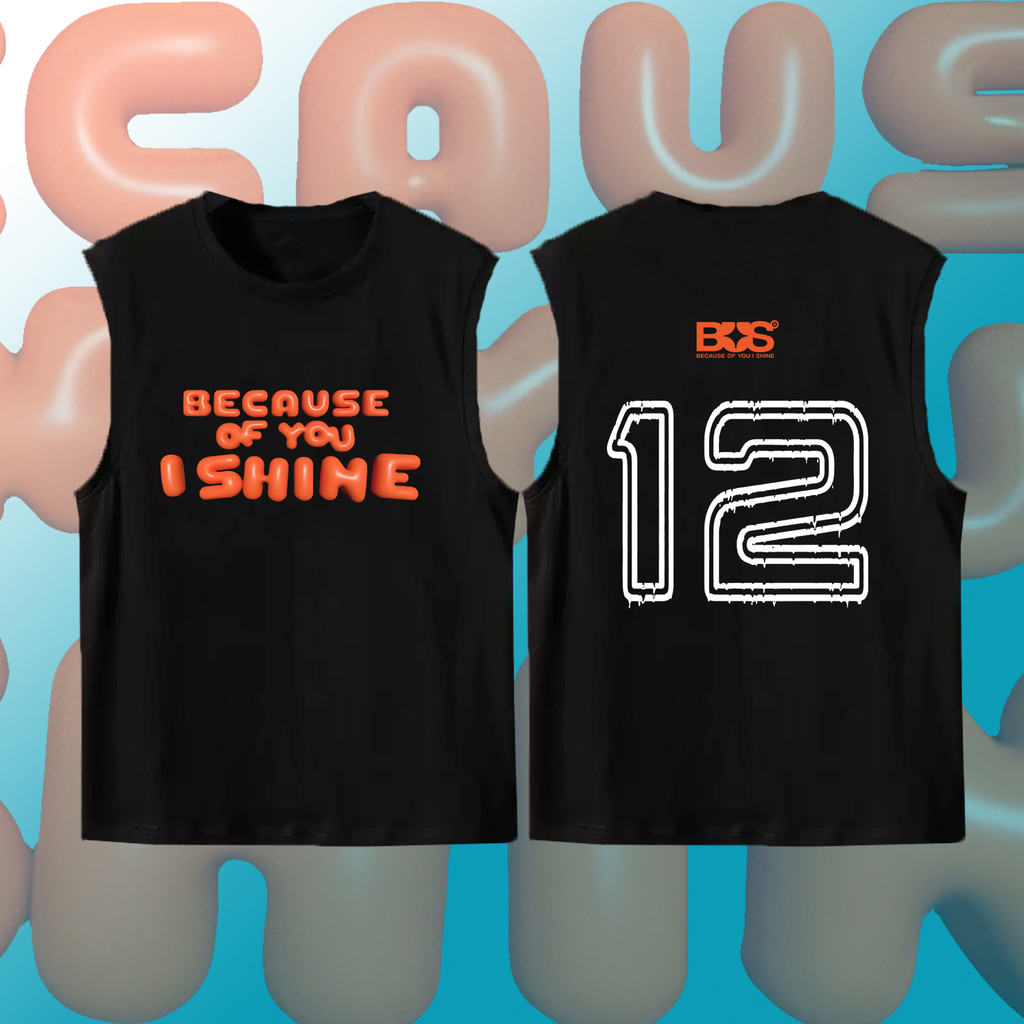 BUS Because of You I Shine เสื้อกั๊กพิมพ์แขนกุดผู้หญิง S-3xl | Shopee ...