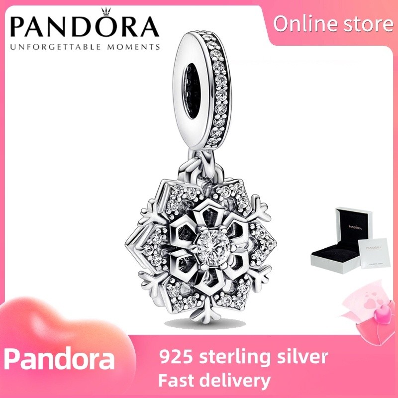 100% ของแท้ เงินสเตอร์ลิง S925 PANDORA [ 792355 C01] ชาร์มห้อยคู่รูป ...