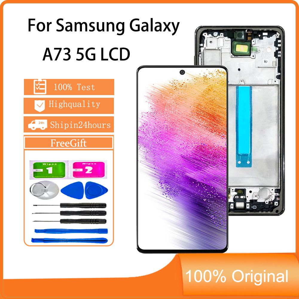 Lcd Original/AMOLED สําหรับ Samsung Galaxy A73 5G SM-A736 จอแสดงผล LCD ...
