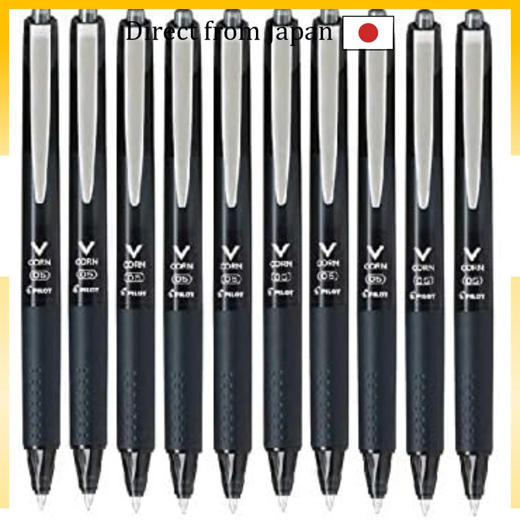 ปากกา PILOT(แท้จริง) V Corn Knock LVKN-15EF 0.5mm สีดำ [ซื้อจำนวนมาก 10 ...