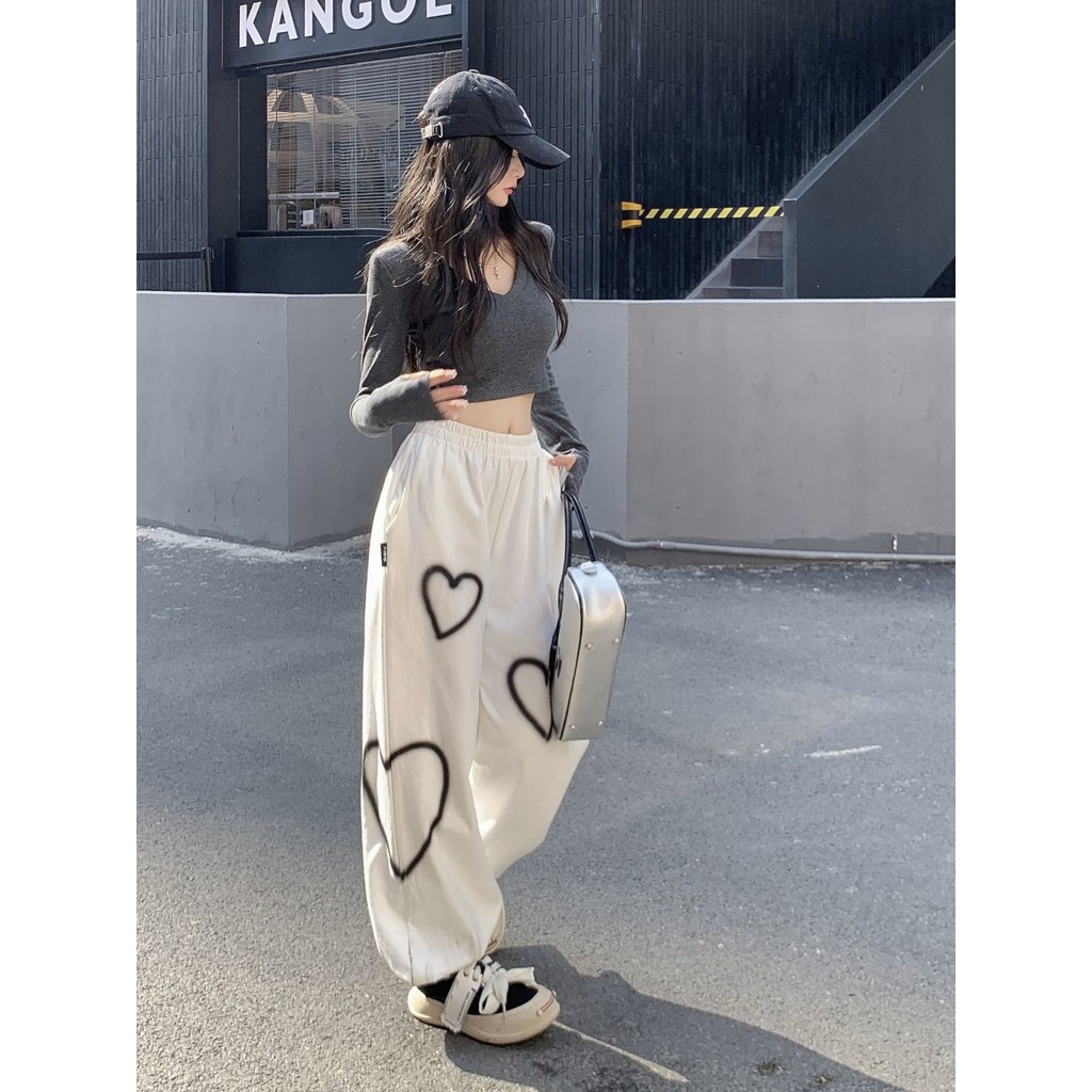 New American Jazz Dance Pants กางเกงลําลองผู้หญิง All-Match กางเกง ...