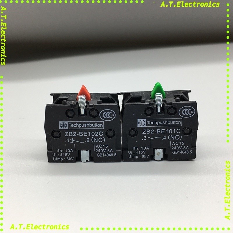 ถูกสุด! คอนแทคสวิตช์(contact)10A 600V มี 2 แบบ NO(ZB2-BE101) NC(ZB2 ...