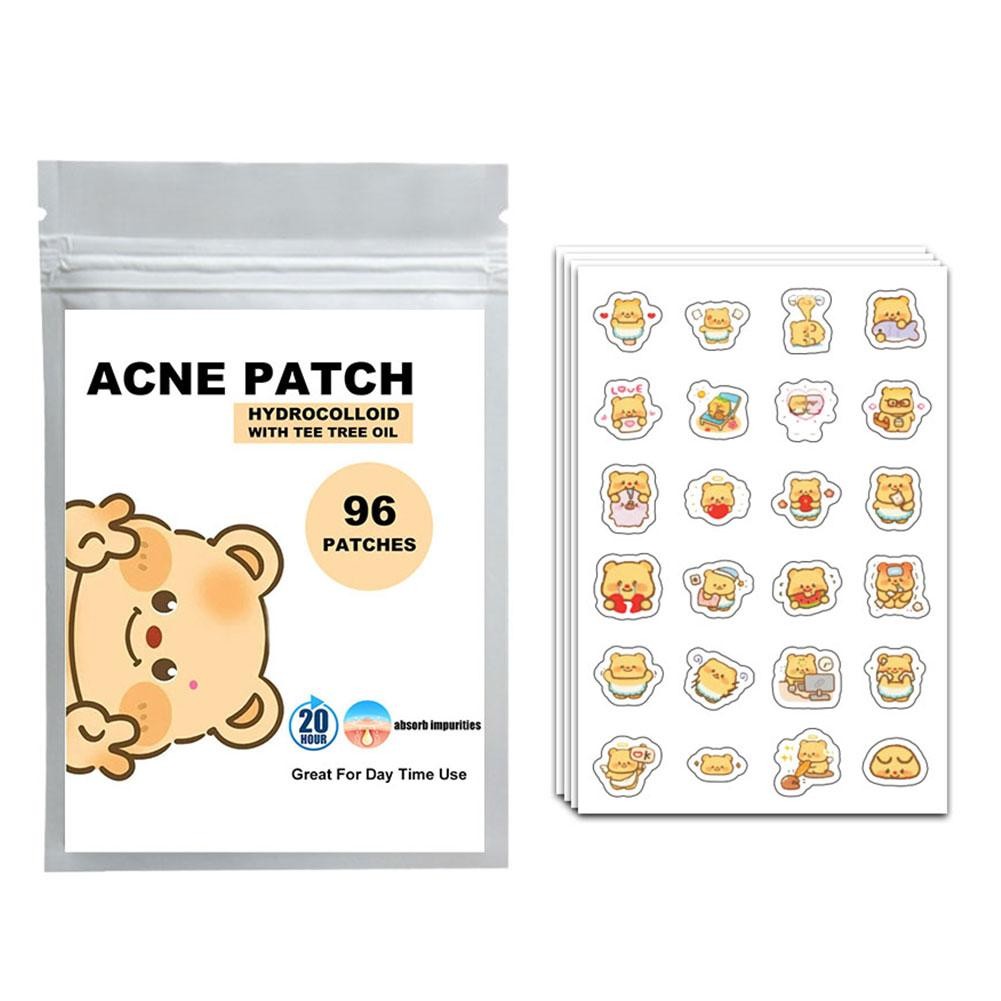 96pcs น่ารัก Butter Bear Acne Patch Hydrocolloid Pimple Patch น่ารัก ...
