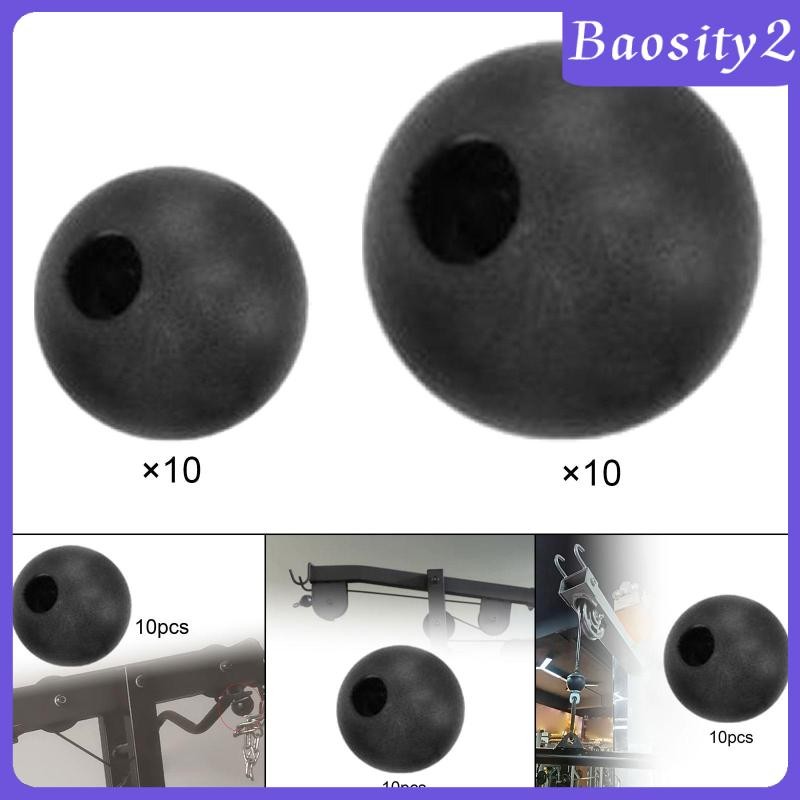 [Baosity2] 10 ชิ้น Fitness Pulley Cable Ball Stoppers Replacement ...