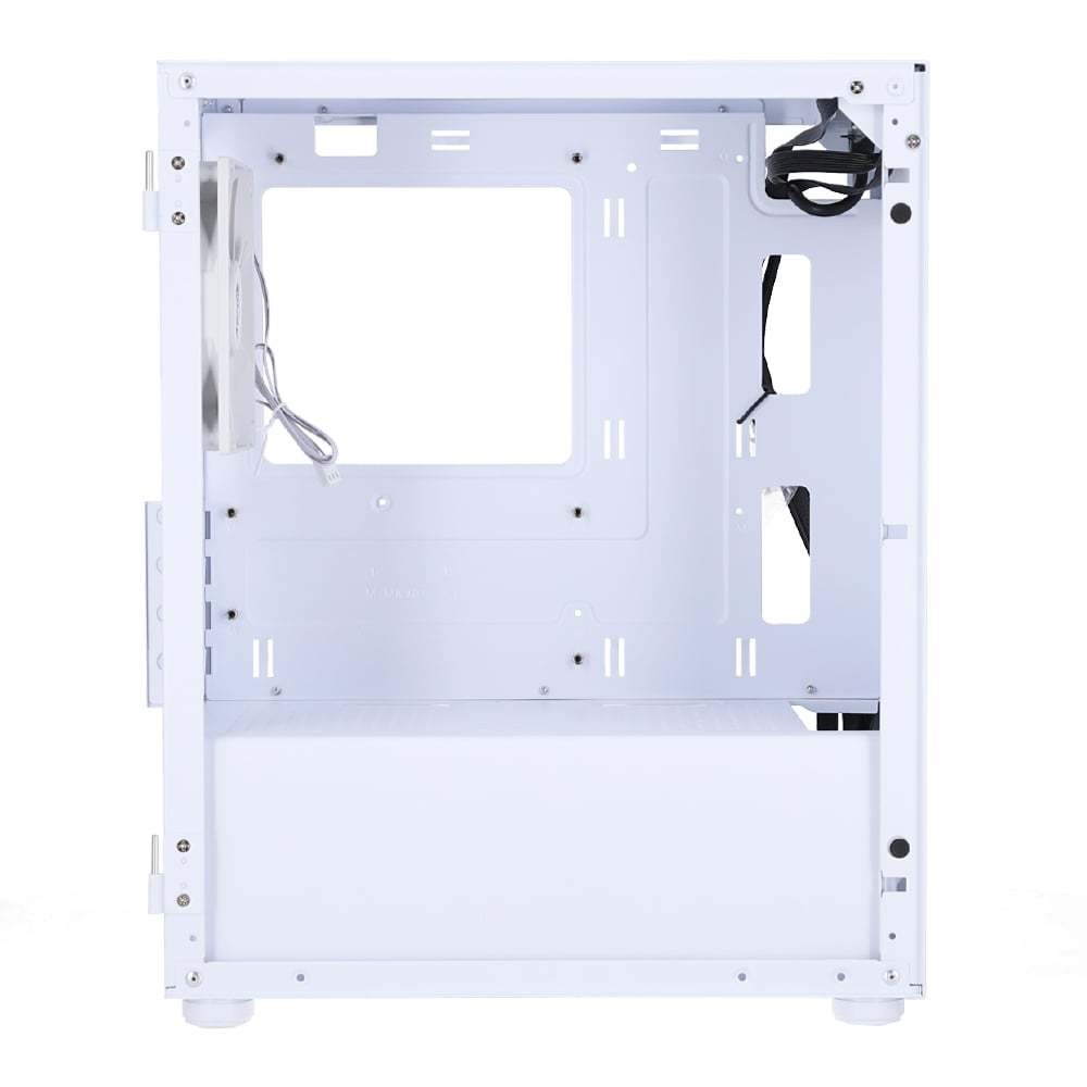 CASE AEROCOOL CS-111 Mini-Tower BLACK / WHITE (MICRO-ATX) เคสมินิมอล ...