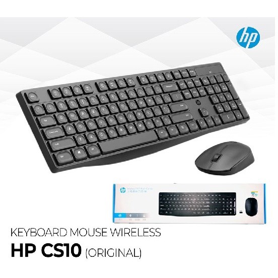 เมาส์คีย์บอร์ดไร้สาย HP CS10 | Shopee Thailand
