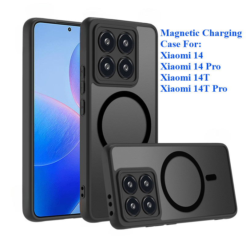 Matte Magnetic Charging Full Cover Hard Case สําหรับ Xiaomi 14T Mi 14 Pro กรณี Mi14 Ultra POCO ...