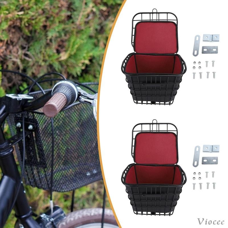[Viocee] ตะกร้าจักรยayan อุปกรณ์ติดตั้งง่าย มีกระเป๋าซับใน ใช้กลางแจ้ง | Shopee Thailand