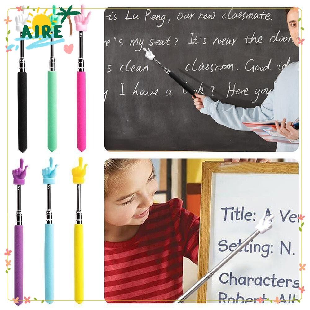 AIRE Finger Reading Sticks Retractable สแตนเลสนิ้วมือออกแบบการสอน ...