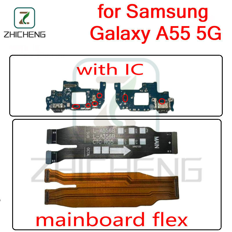 สําหรับ Samsung Galaxy A55 5G เมนบอร์ดเชื่อมต่อหลัก USB Dock Charger ...