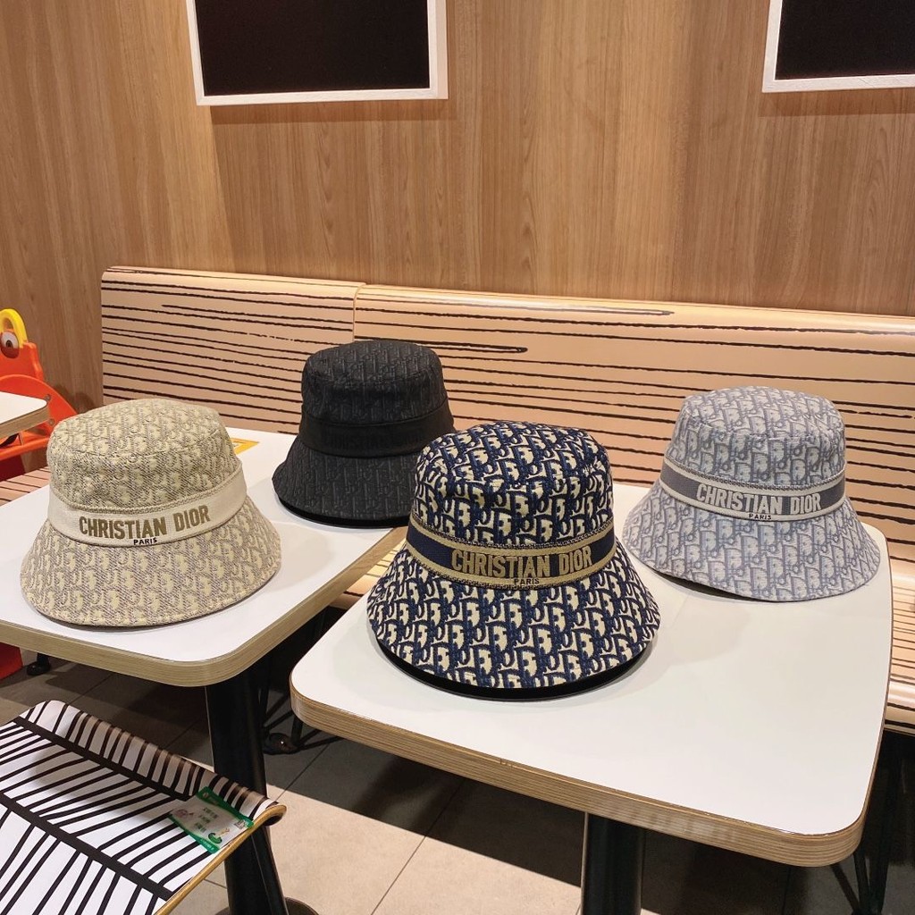 หมวกบucket Hat สไตล์เรโทรของดิออร์ สำหรับวันหยุดและสวมใส่ง่าย Shopee Thailand