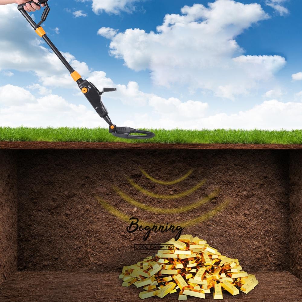 ᲦBE MD1008 เครื่องตรวจจับโลหะใต้ดิน 3m Hunter Gold Digger Finder เด็กการศึกษา | Shopee Thailand