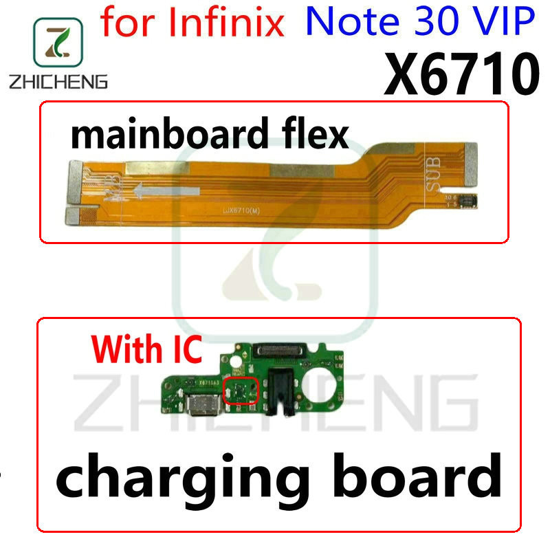 สําหรับ Infinix Note 30 VIP X6710 เมนบอร์ดเชื่อมต่อหลัก USB Dock ...
