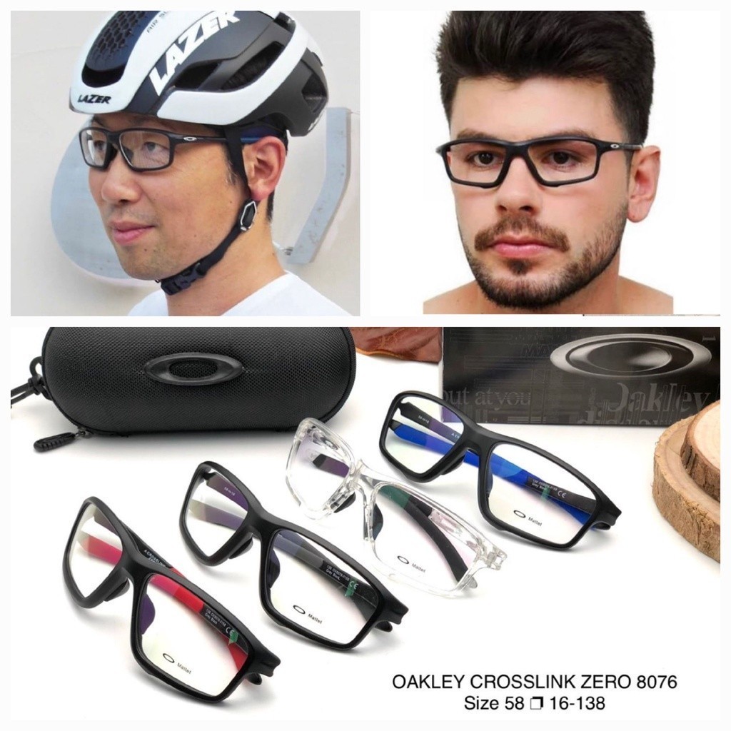 Oakley Crosslink Zero Ox8076 แว่นตาผู้ชายผู้หญิงป้องกันรังสี ...
