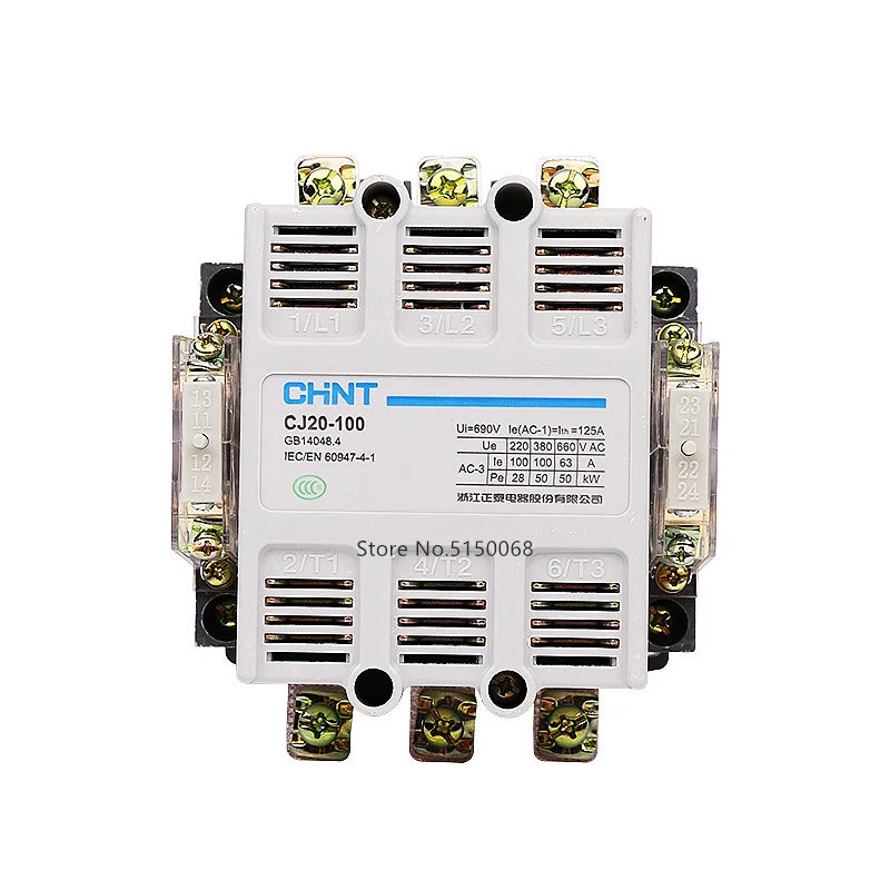 Chint CJ20-63 CJ20-100 CJ20-160 CJ20-250 CJ20-400 AC 220V 380V 63A 100A 160A 250A 630A ...