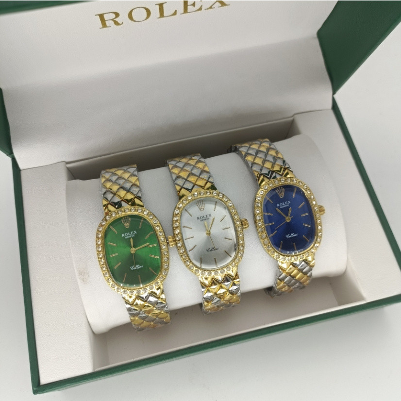 Rolex ผลิตภัณฑ์ใหม่ขายดี Simple Square dial สายสแตนเลส Diamond Surface ...