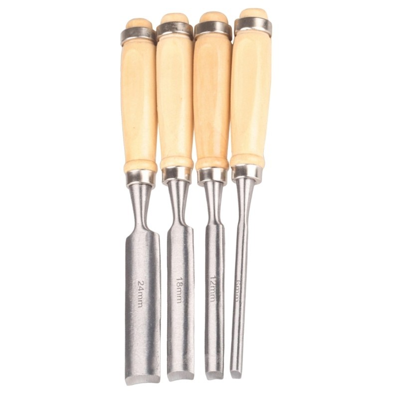 Hl 4 ชิ้น Hollow Chisel ชุดสิ่วชุดช่างไม้แกะสลัก Hollow Chisel แกะสลัก ...