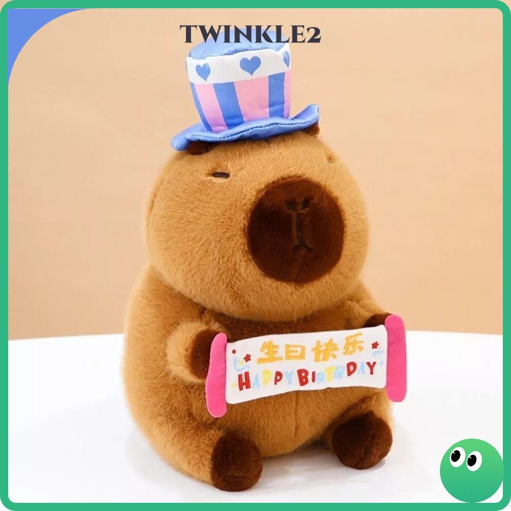 Twinkle Capibara อะนิเมะ Fluffy ของเล่น, ตุ๊กตาตุ๊กตาตลก Fluffy Capybara, ของขวัญวันเกิดที่ ...