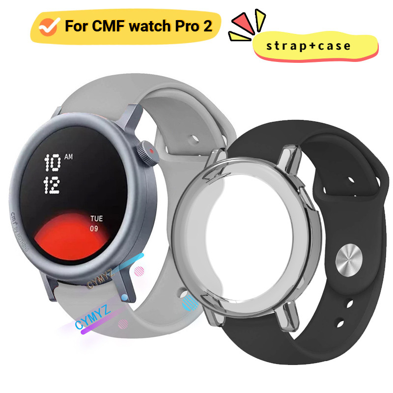 Cmf Watch Pro 2 กรณีป้องกันหน้าจอ CMF Watch Pro 2 สายซิลิโคนสําหรับ CMF ...
