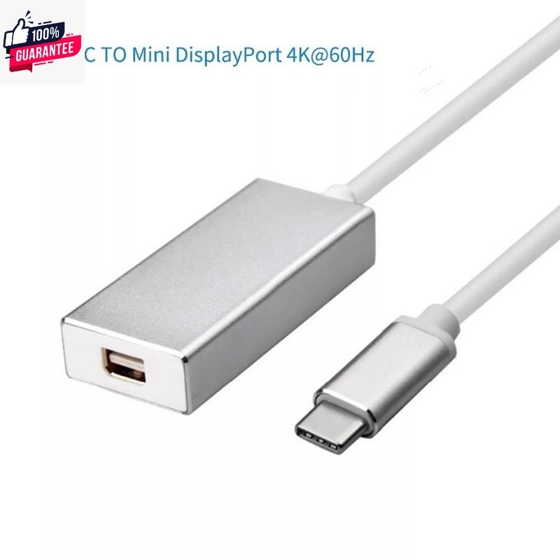 USB Type C 3.1 To Mini-DPสายเคเิลอะแดปเตอร์4K 60HZ HDTV USB C Mini DP ...