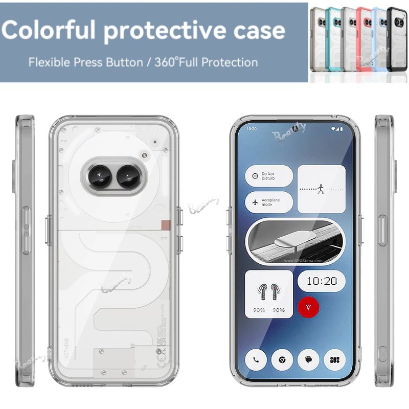 สําหรับ Nothing Phone (2A) Plus Casing Square Transparent TPU Protect ...